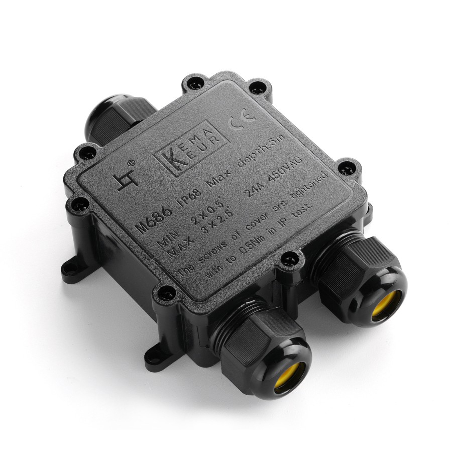 Jual Outdoor Junction Box Waterproof Sambungan Kabel Anti Air IP68 ...