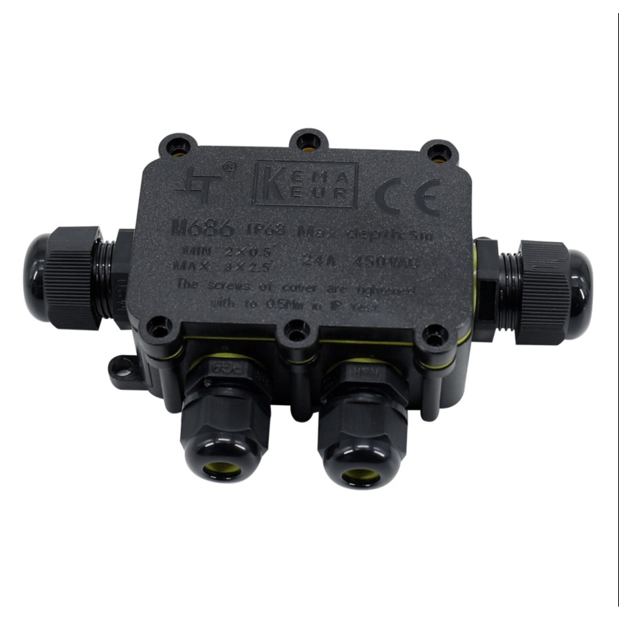 Jual Outdoor Junction Box Waterproof IP68 Sambungan Kabel Anti Air 4 ...