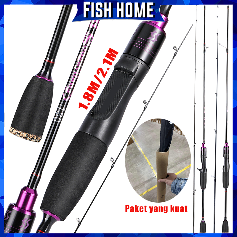 Jual Sougayilang Joran Pancing 1.8M-2.1M 3 Color Joran Pancing Carbon Fiber 2 Sections Max 6LB ...