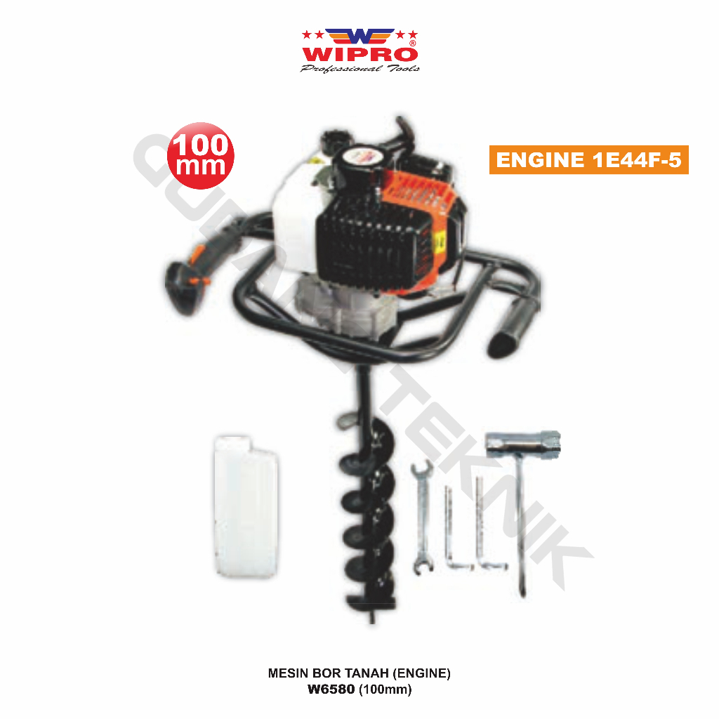 Jual Mesin Bor Tanah WIPRO W-6580 / Earth Auger Drill 100mm W6580 ...