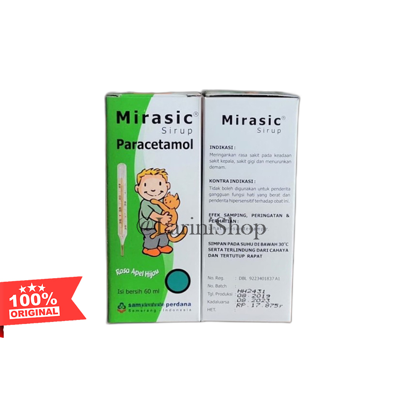Jual MIRASIC SIRUP 60 ML MERINGANKAN SAKIT KEPALA, SAKIT GIGI, DEMAM ...