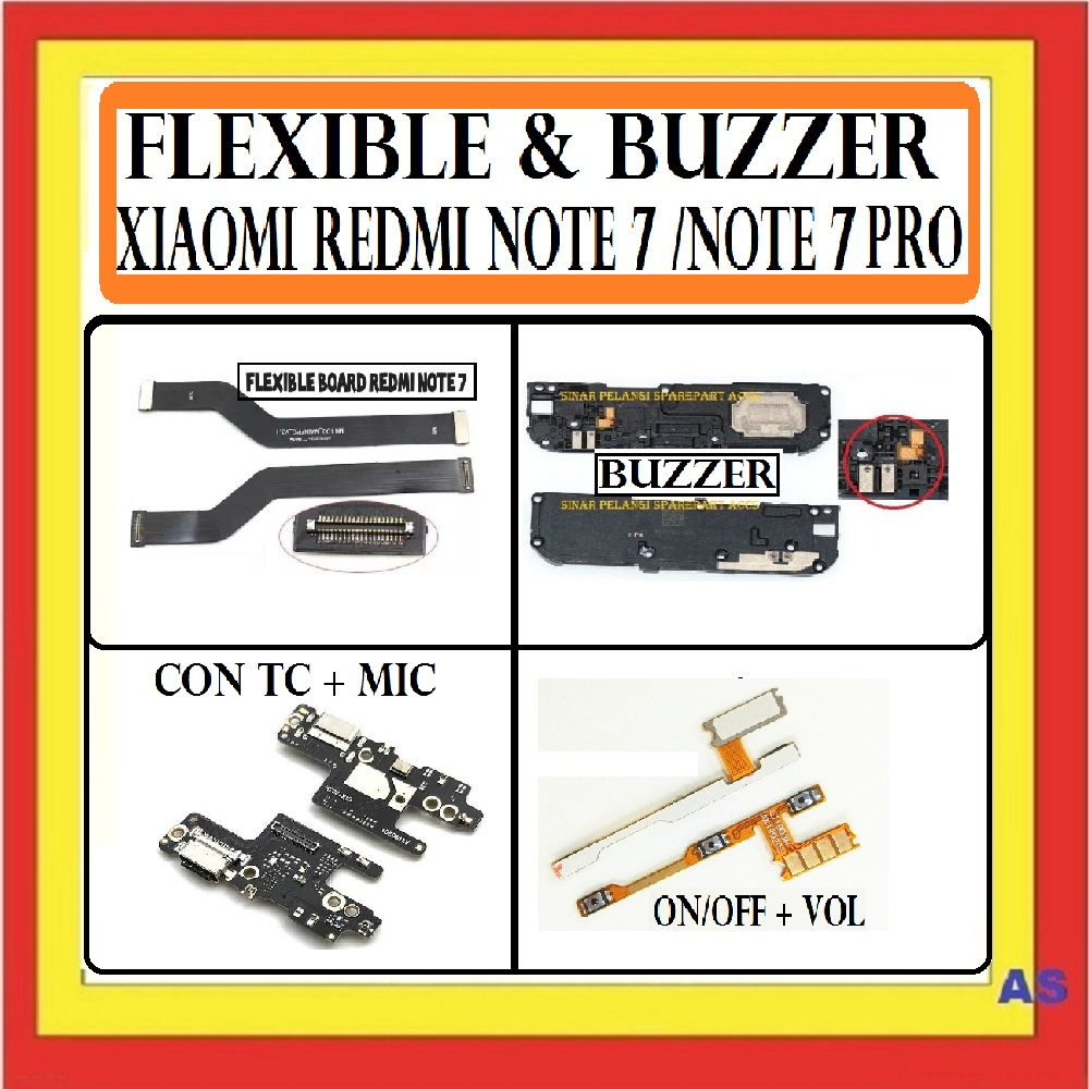 Jual FLEXIBLE XIAOMI REDMI NOTE 7 / NOTE 7 PRO CONNECTOR CHARGER MIC ...