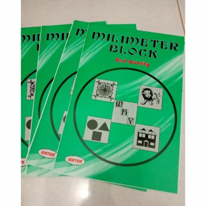 Jual [ LUSIN ] BUKU MILIMETER BLOCK A3 / MILIMETER BLOK ENTER | Shopee ...