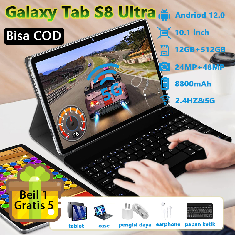 Jual Terbaru 10.1 inch Galaxy Tab S8 Ultra 12GB RAM + 512GB ROM Android ...