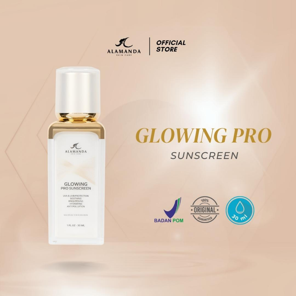 Jual Sunscreen Glowing Pro Alamanda Skincare (BPOM) | Shopee Indonesia