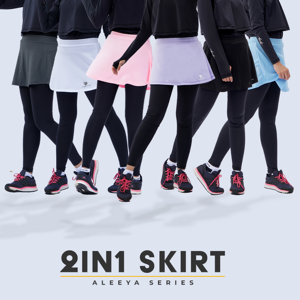 Jual Tiento Aleeya Rok Dry Fit Celana Legging Panjang Skirt Leging Long ...