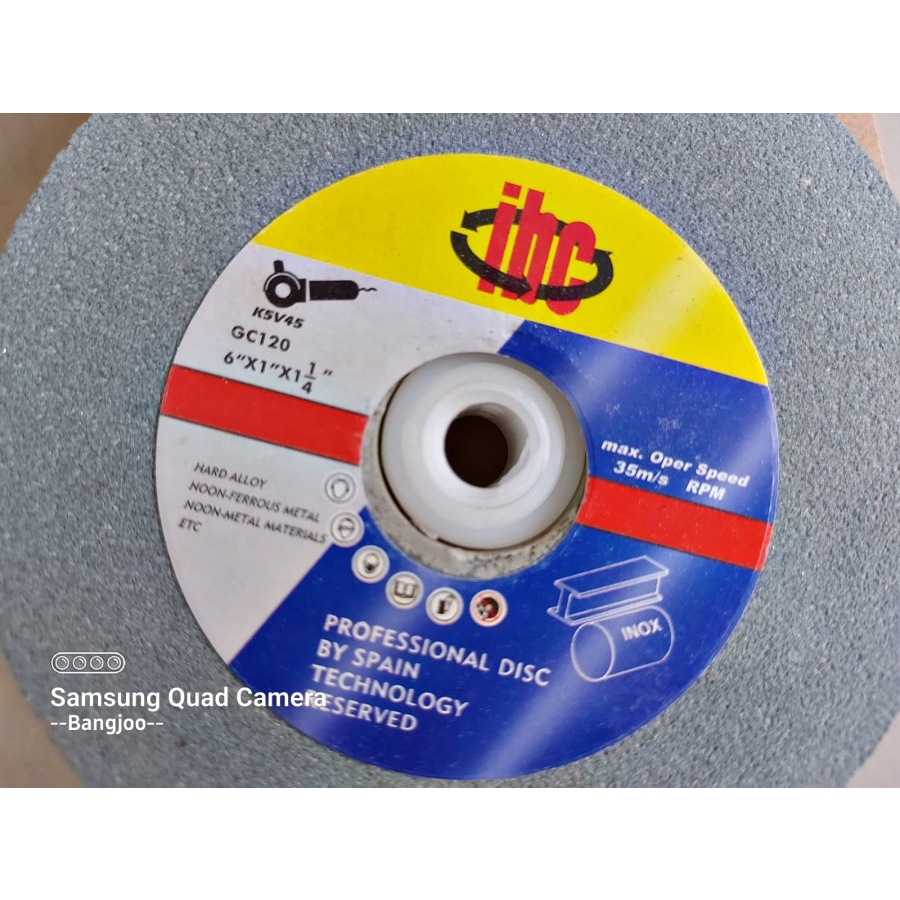 Jual batu gerinda poles 6" hijau batu poles asah grinding mesin gerinda ...