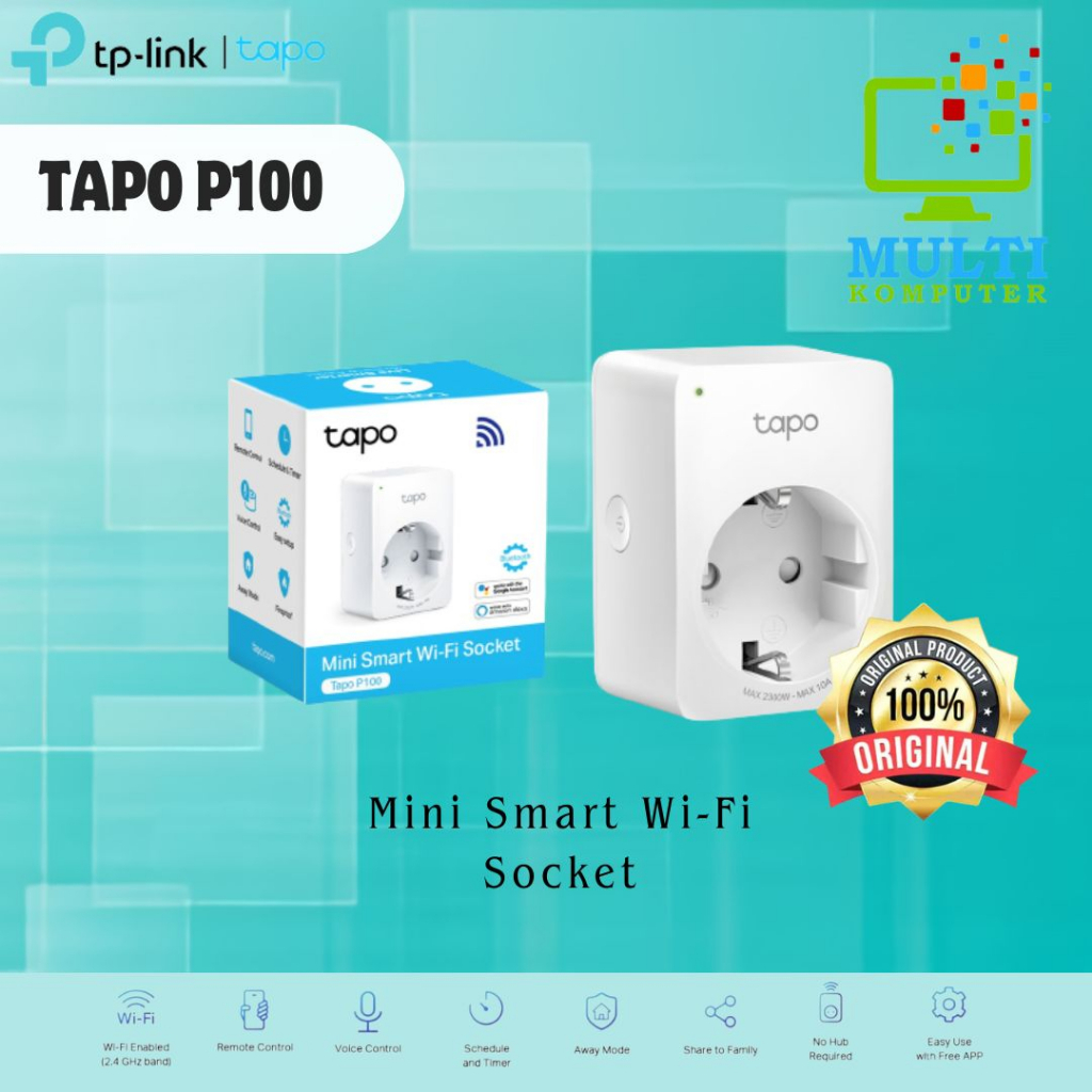 Jual Tp-link Tapo P100 Mini Smart Wi-Fi Socket Smart PLUG Wireless ...