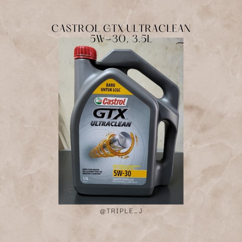 Jual CASTROL GTX ULTRACLEAN 5W-30 3.5 L | Shopee Indonesia
