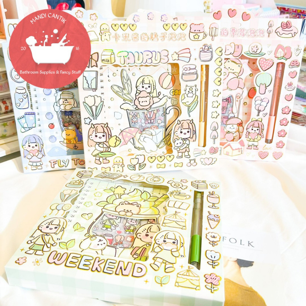 Jual PAKET STIKER ST ( BUKU SPIRAL STIKER + CUTTER ) KEKINIAN COD ...