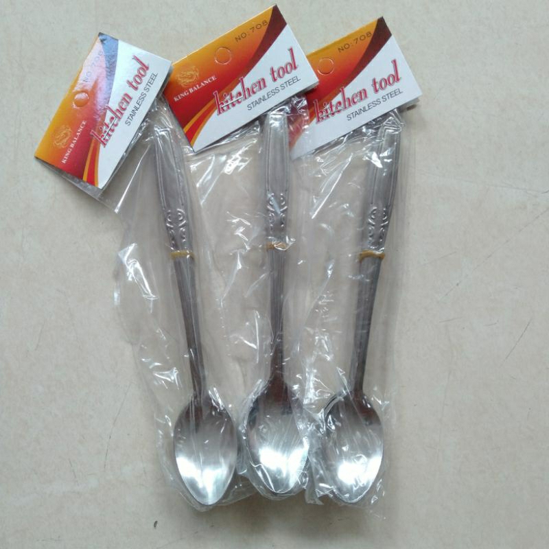 Jual (12 pcs) Sendok Kecil Panjang Stainless 708 | Shopee Indonesia
