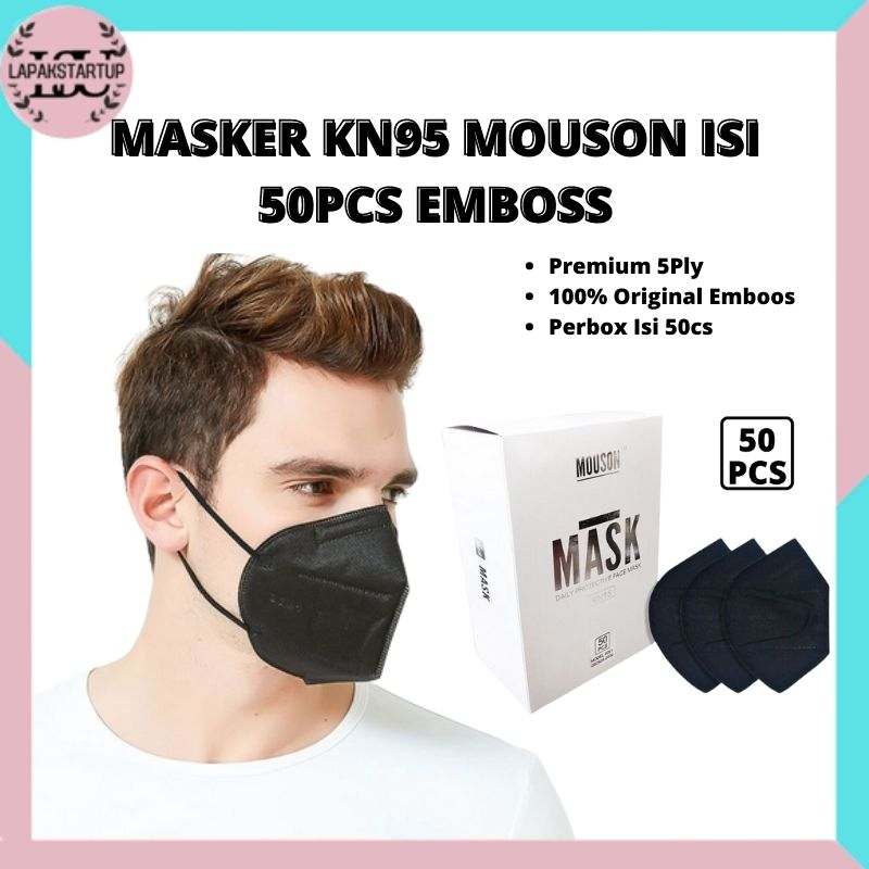 Jual Masker KN95 1Box Isi 50Pcs Earloop Premium Quality Mask LS ...