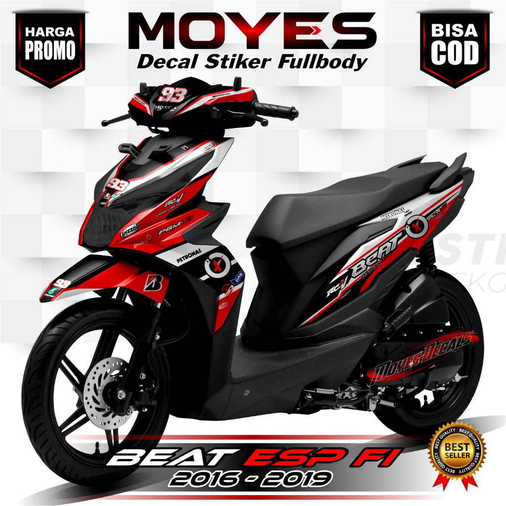 Jual Decal Beat FI Lama Fullbody // Stiker Beat Esp Old Full Body Motif ...