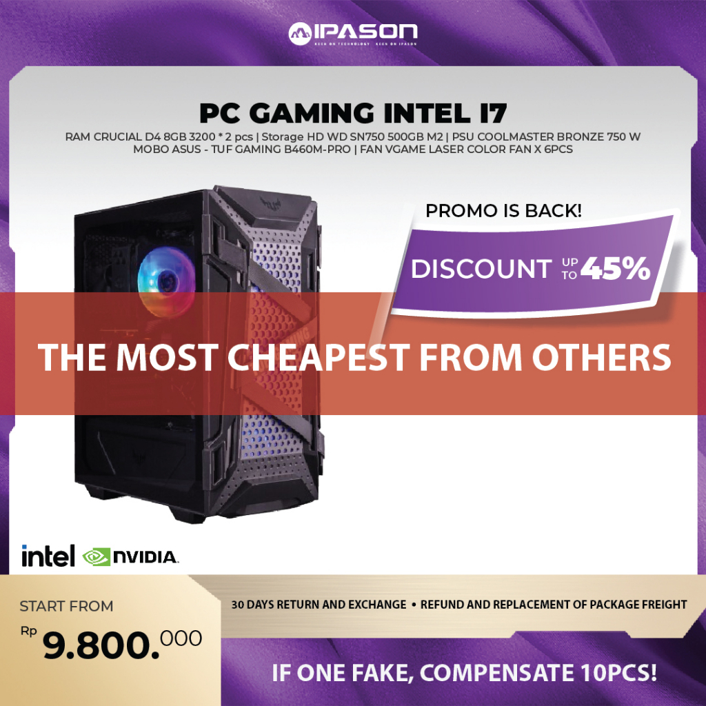 Jual IPASON Desktop PC GeForce RTX 3080 Ti - Intel I7 10700 | Shopee Indonesia