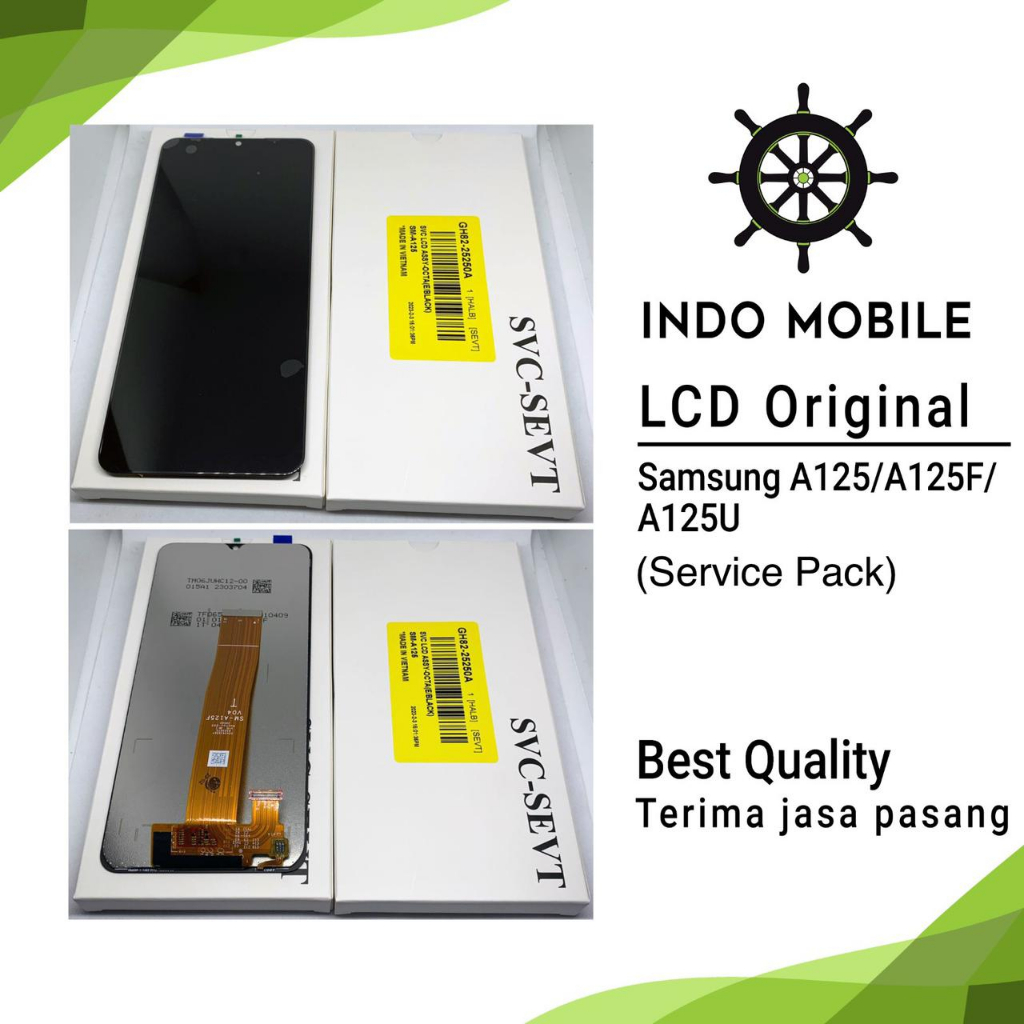 Jual LCD SAMSUNG A125 / A125F / A125U ORIGINAL SAMSUNG SERVICE PACK ...