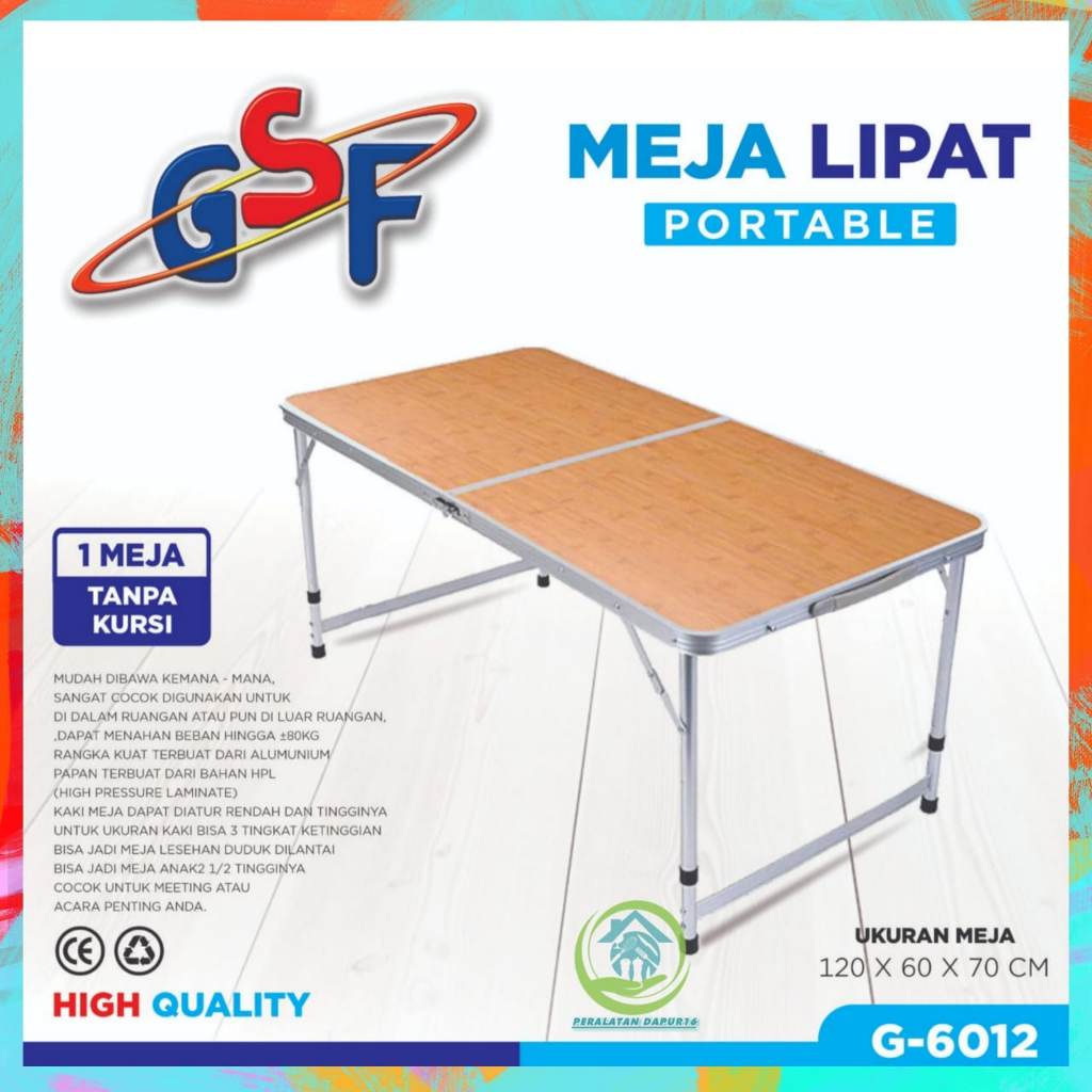Jual MEJA LIPAT PORTABLE GSF MULTIFUNGSI / MEJA LIPAT PORTABL;E GSF G ...