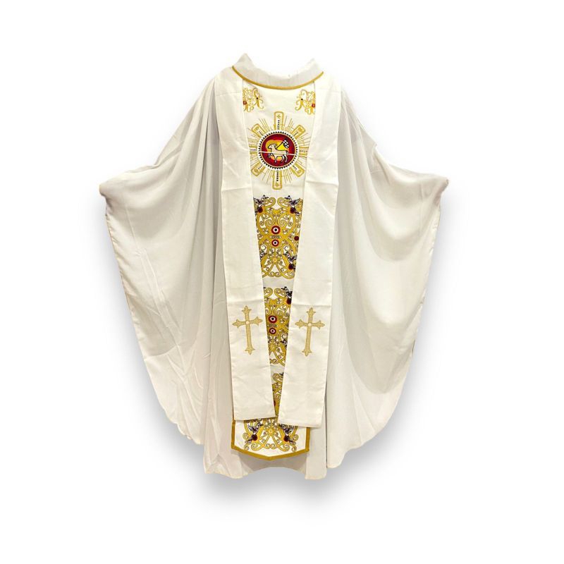 Jual KASULA PUTIH MOTIF DAYAK - PAKAIAN LITURGI | Shopee Indonesia
