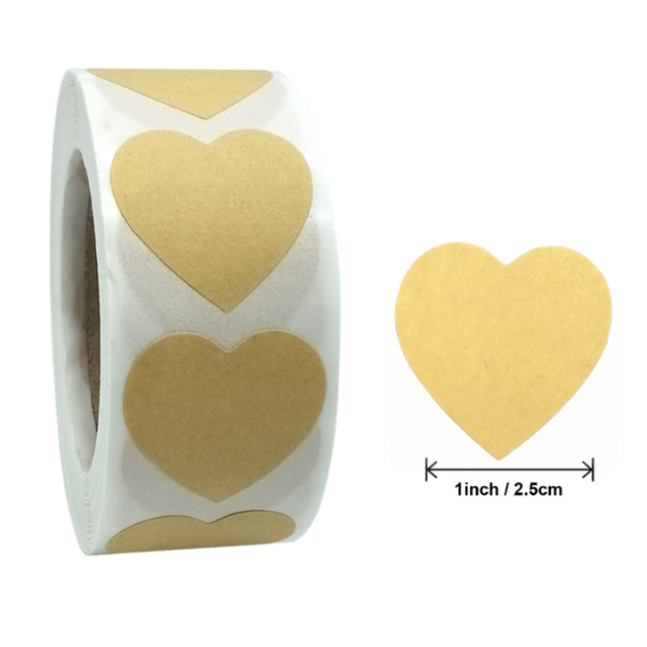Jual Sticker Label Kraft Blank Stiker Polos Warna Coklat Bundar Tag ...