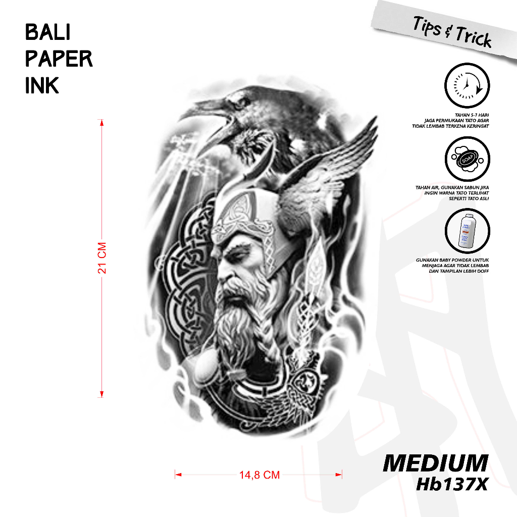 Jual HB137X Odyn Zeus Tato Temporer Basic Bali Paper Ink | Shopee Indonesia