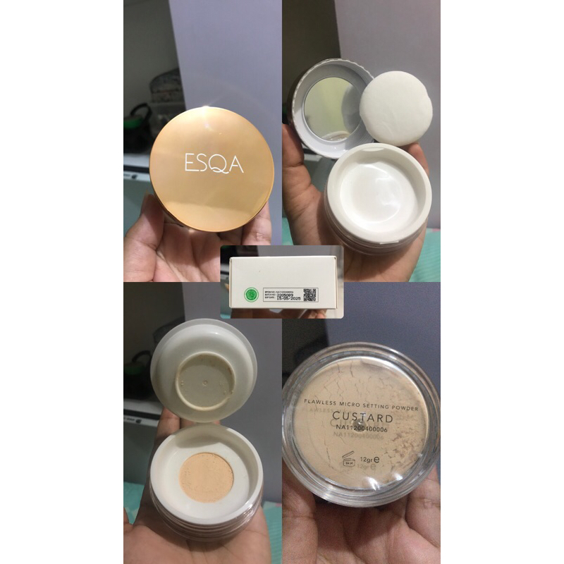 Jual ESQA Flawless Micro Setting Powder - Custard | Shopee Indonesia