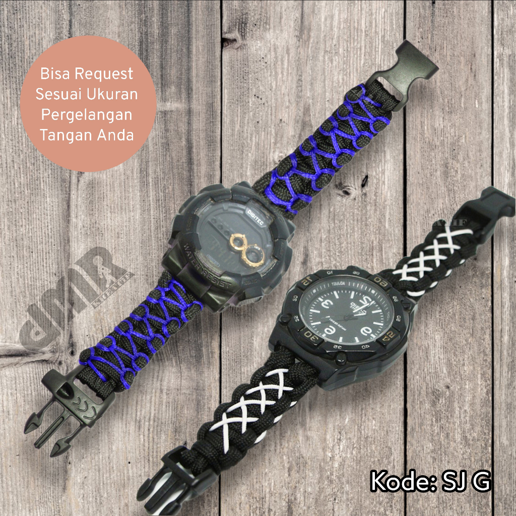 Jual Tali Strap Jam Tangan Premium Paracord Universal Custom Semua Jam ...