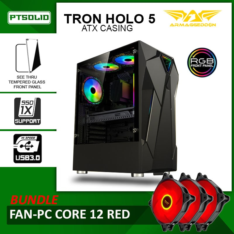 Jual Casing PC Armaggeddon TRON HOLO 5 ATX RGB Holographic | Shopee ...