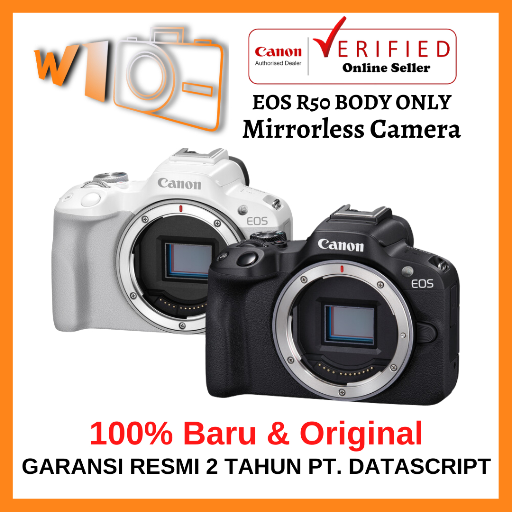 Jual Canon EOS R50 Body Only Mirrorless Camera Canon EOS R 50 - Black ...