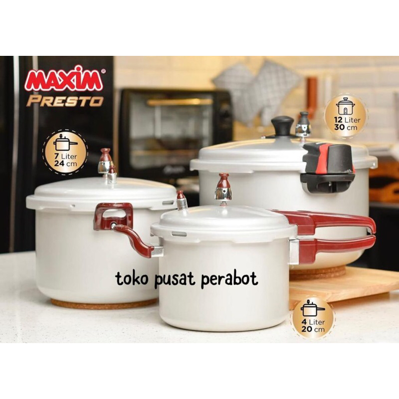 Jual Maxim panci presto 4 liter Panci Presto Alumunium 4 liter | Shopee Indonesia