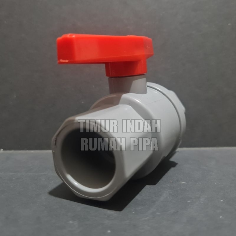 Jual Stop Kran Ball Valve 3/4” PVC - King Da Jeng / KDJ | Shopee Indonesia