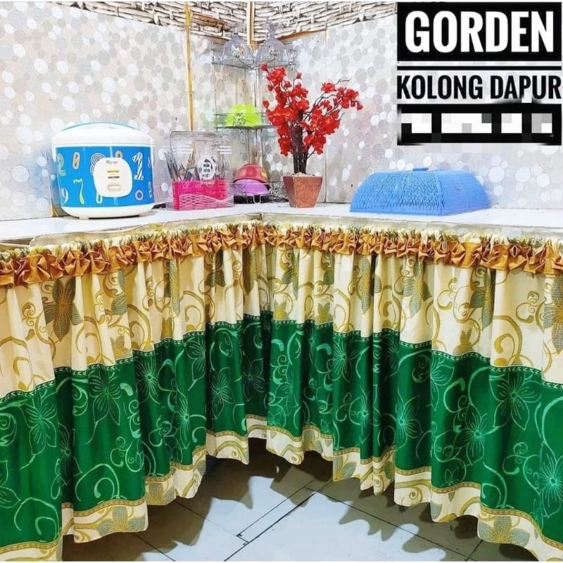 Jual Hordeng Gorden Kolong Dapur + Bonus Tali Hordeng Minimalis ...