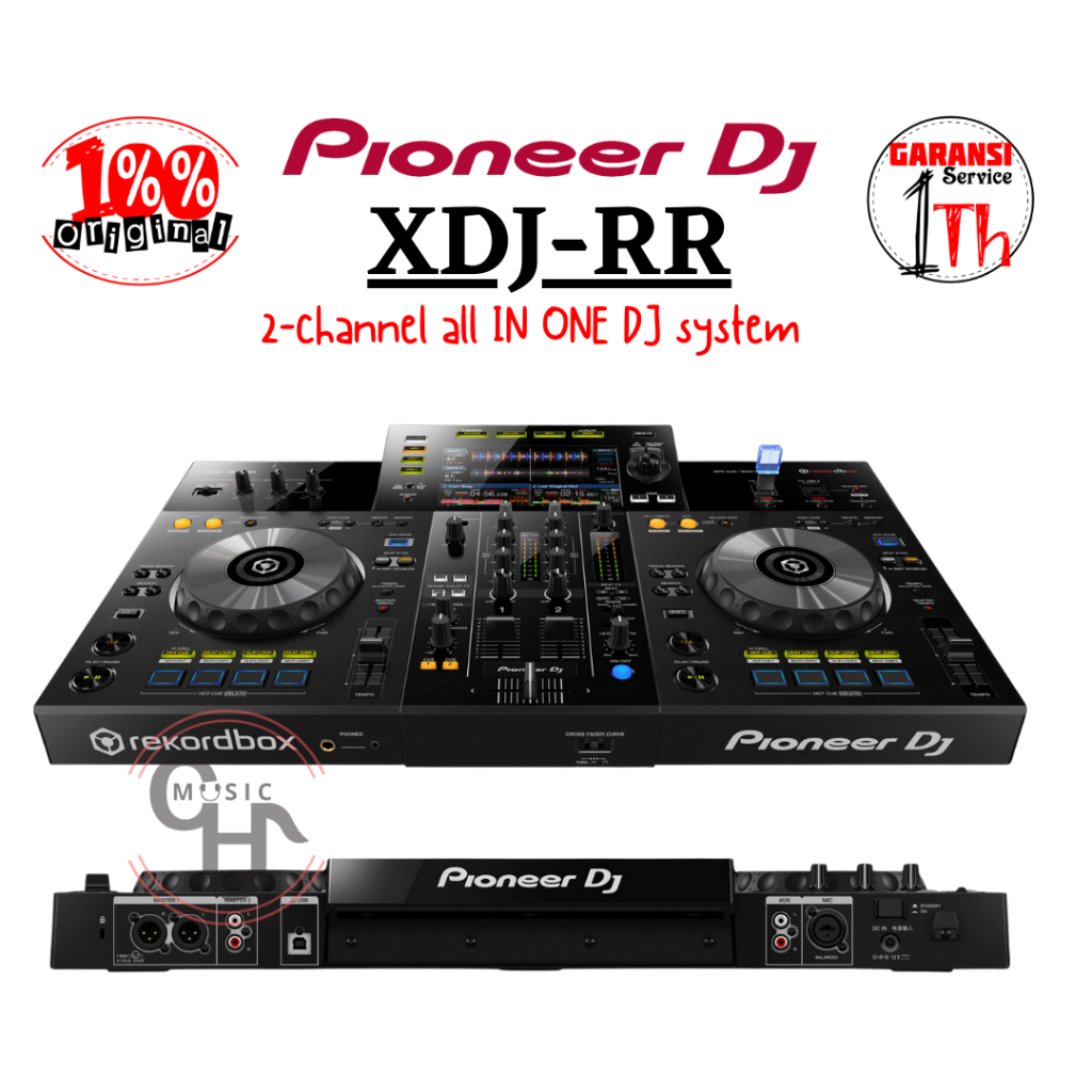 Jual Pioneer Dj XDJ-RR XDJRR 2 Channel All in One Dj System Rekordbox Dj Controller | Shopee ...