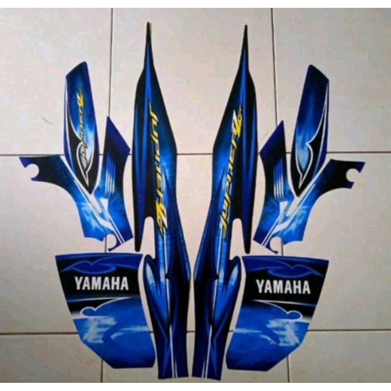 Jual Lis Stiker Sticker Body Motor Set Jupiter Z Burhan Biru | Shopee ...