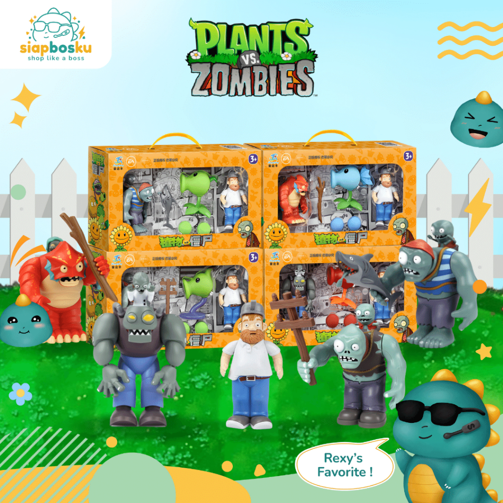 Jual ACTION FIGURE SET MAINAN PLANT VS ZOMBIE UKURAN BESAR PLANTS VS ...