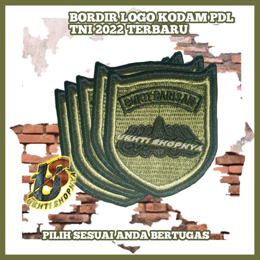 Jual PAPAN NAMA BORDIR KODAM TNI KASAD 2023 PANGKAT TERBARU NKRI MODEL BIASA SEMI JATAH PDL ...