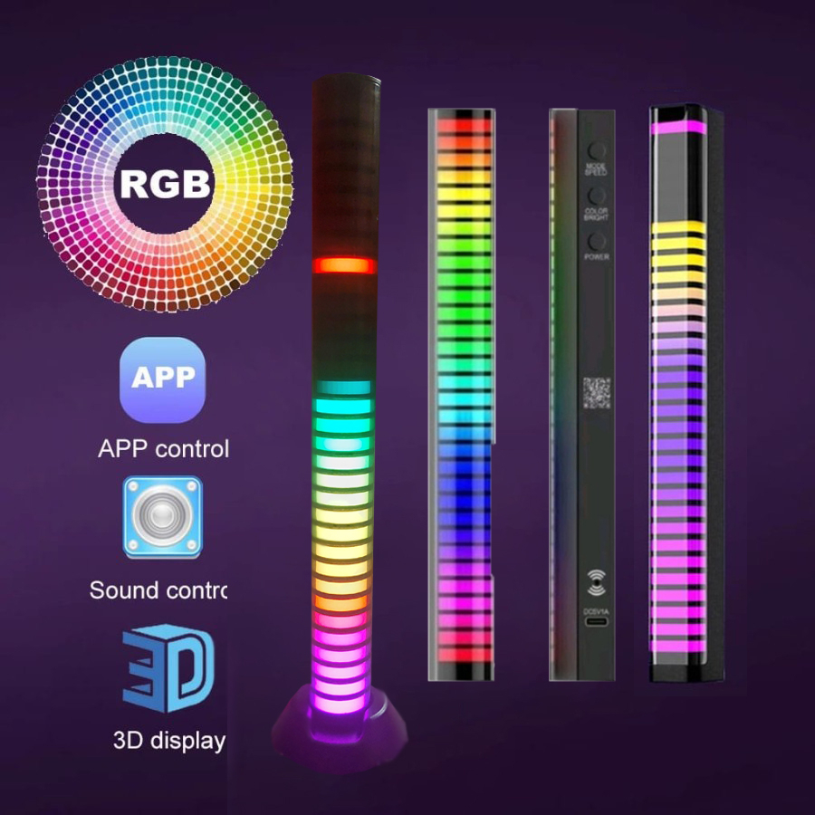 Jual Lampu Bar RGB 3D Strip Spectrum Music Sound Control LED Rythm ...