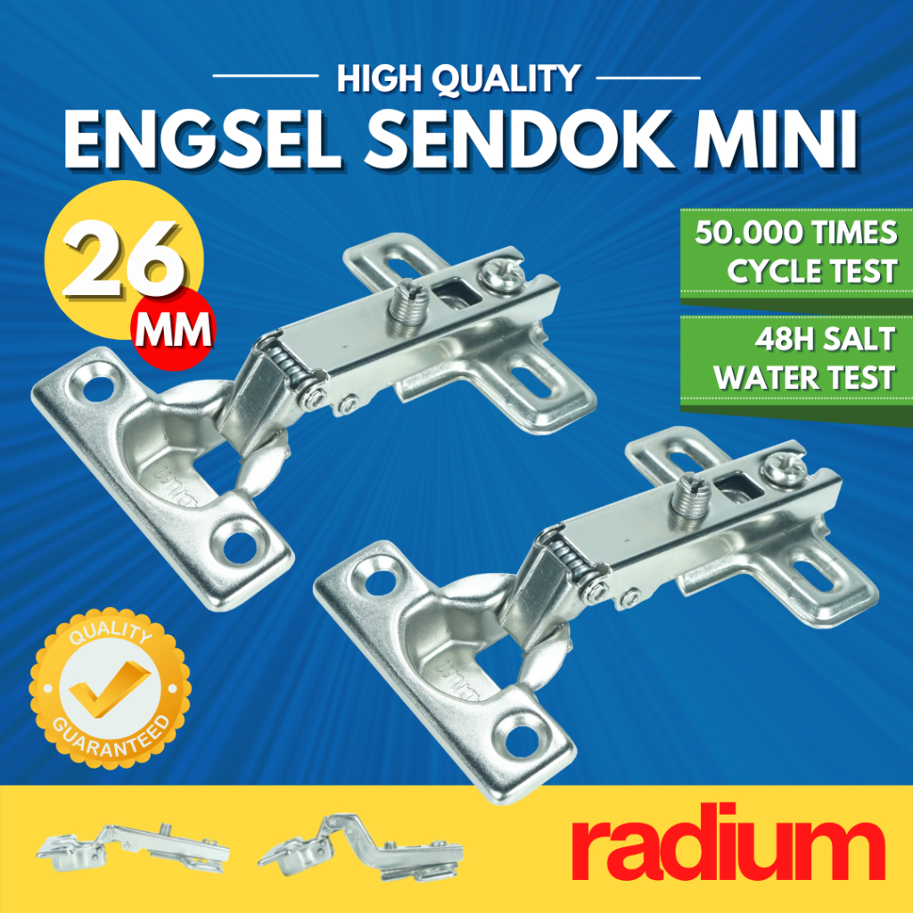Jual Engsel Sendok Mini RADIUM 26 MM Kecil Hinges Lemari Kitchen Set LM ...