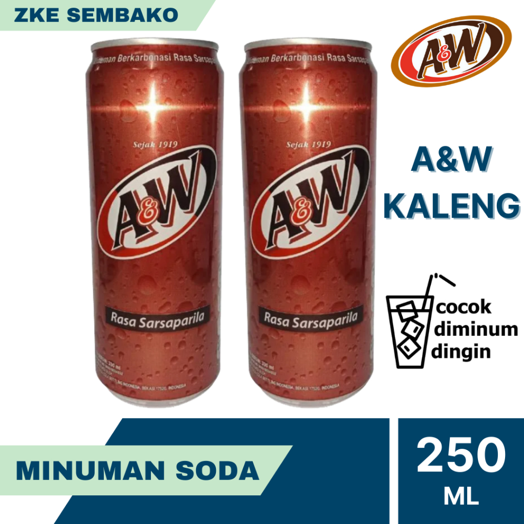 Jual A&W Kaleng 250 ml | Shopee Indonesia