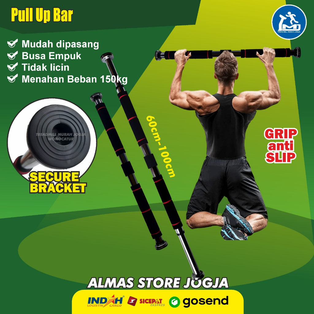 Jual Pull Up Bar Door Chinning Bar Pembentukan Otot | Shopee Indonesia