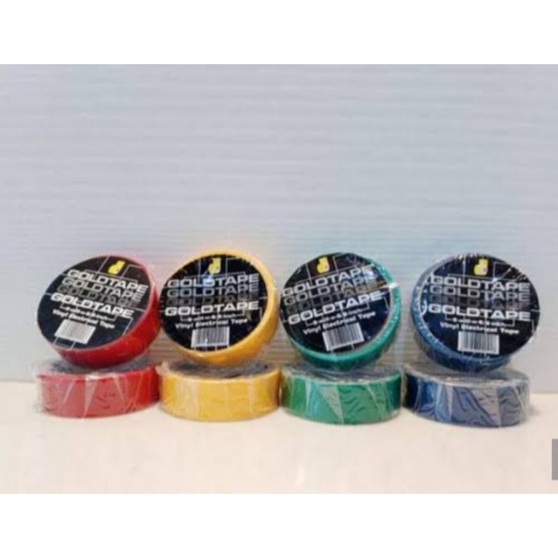 Jual ISOLASI KABEL GOLD TAPE ISI 10 (per warna) | Shopee Indonesia