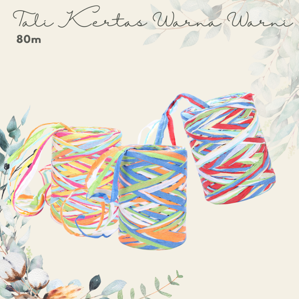 Jual Tali Kertas / Pita Kertas / Paper Ribbon 80m | Shopee Indonesia