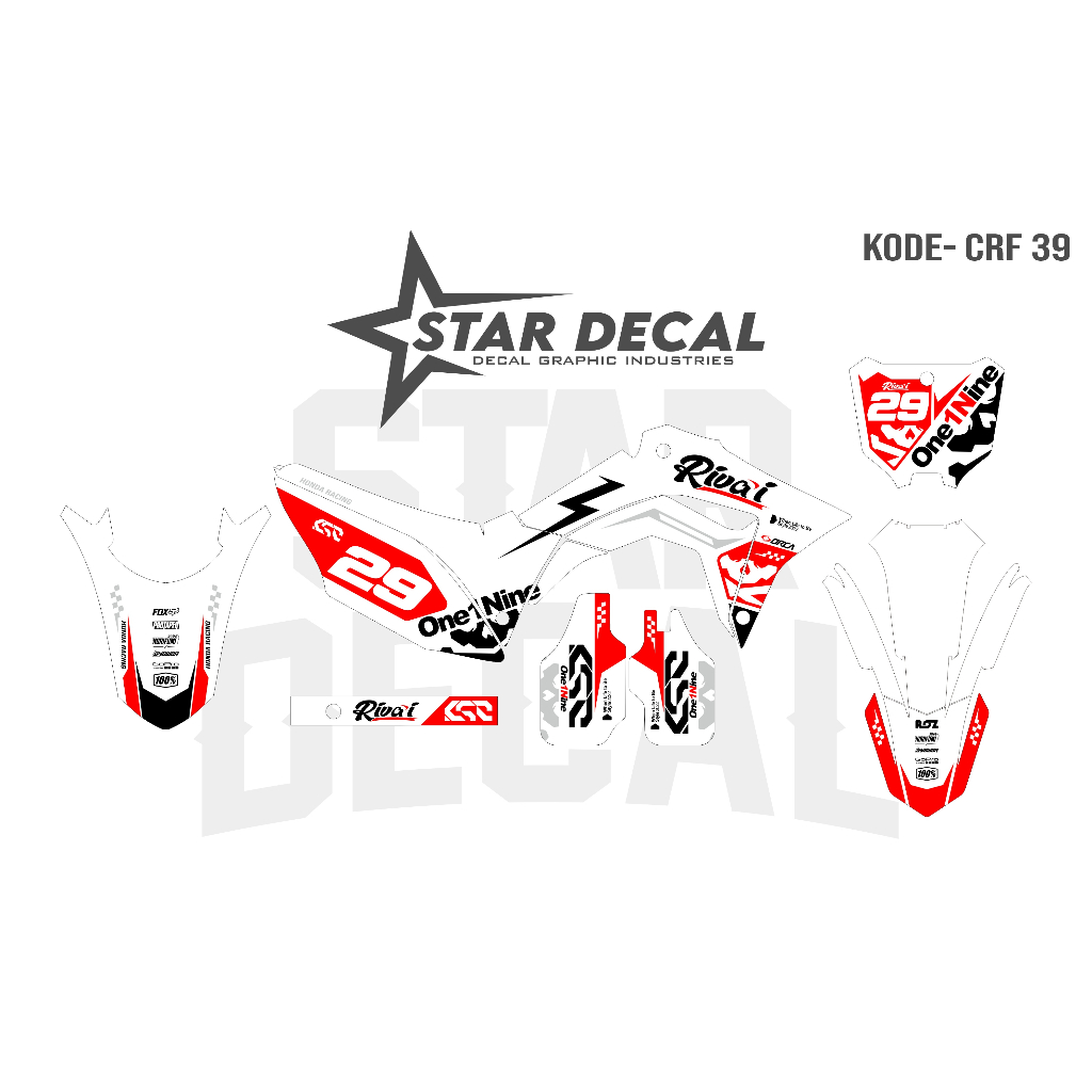 Jual DECAL CRF 150 L FULL BODY STICKER DECAL CRF ONE ONE NINE PUTIH SUPER GLOSSY | Shopee Indonesia