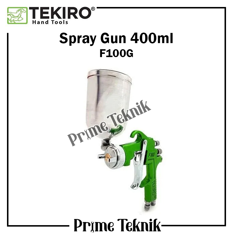 Jual Spray Gun F100 G 400ml Tekiro Semprotan Cat Tabung Atas F100G ...