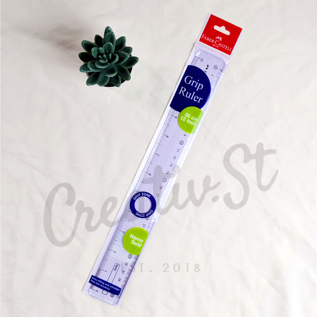 Jual FABER CASTELL Penggaris 30 Cm Ruler Scale 12 Inch | Shopee Indonesia