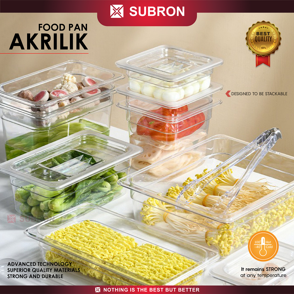 Jual SUBRON Gastronom Food Pan Akrilik 1/9/15 Kedalaman 15cm Wadah ...