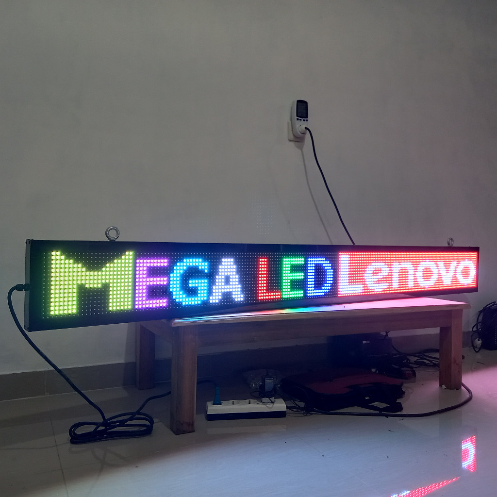 Jual Running text RGB /full colur outdoor 200cm×20 | Shopee Indonesia