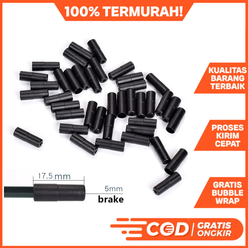 Jual End Cap Cable Housing 5mm Penutup Kulit Luar Kabel Rem Sepeda ...