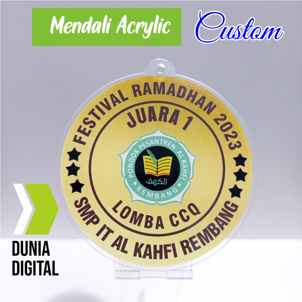 Jual Mendali Akrilik | Medali Acrylic | Medali Wisuda Custom | Shopee ...