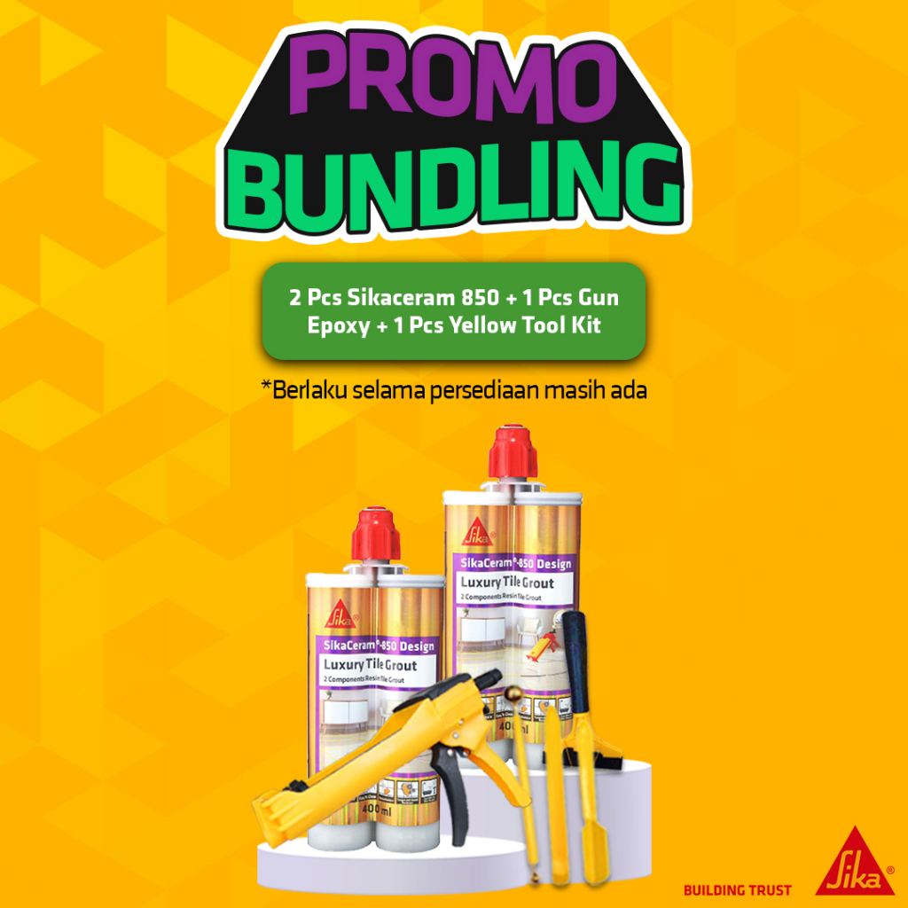 Jual Sika - Promo Bundling Package Sikaceram 850/ 855 Design TileGrout ...