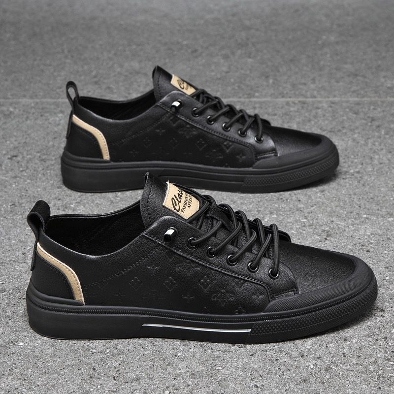 Jual Highland Sepatu Pria Original Slip On Hitam Sneakers Cowok Black ...