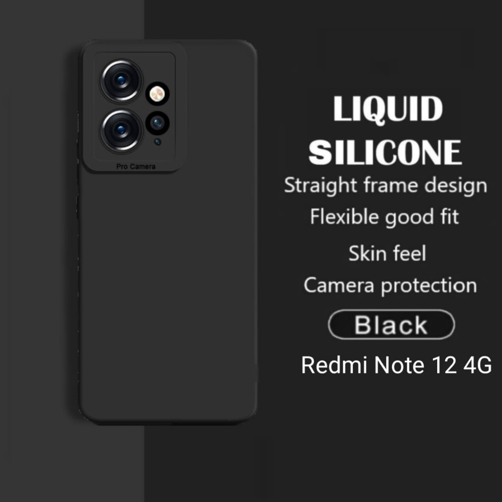 Jual SOFT CASE XIAOMI REDMI NOTE 12 4G CASE LIQUID PRO CAMERA SQUARE ...